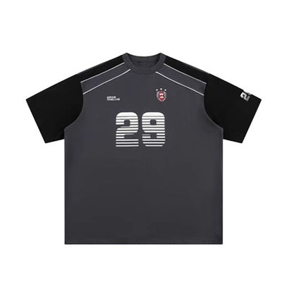 TIRED潮流宽松印花短袖T恤