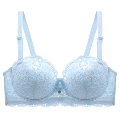 性感软钢圈纯棉透气半杯大胸显小