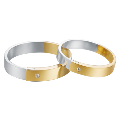 对戒求婚情侣时尚18k金