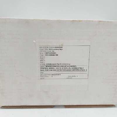 Detcon 912-520040-100 Circuit Board Printed CG12, 0-100% LEL
