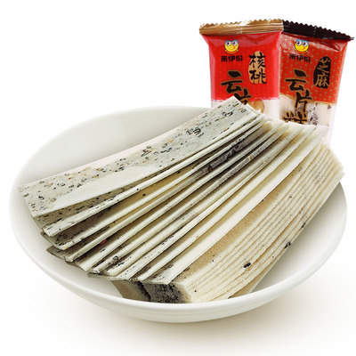 来伊份核桃云片糕500g芝麻传统糕点心早餐下午茶办公小零食来一份