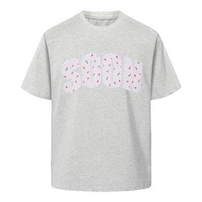 KHIANSOON纯色碎花短袖女T恤