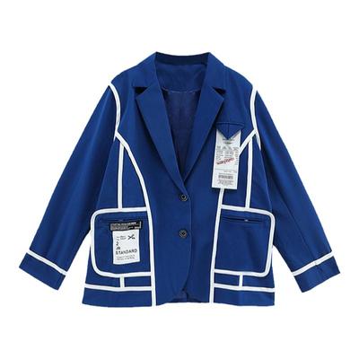 克莱因蓝西装外套设计感小众