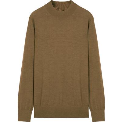 JDV纯色半高领基础款男士针织衫