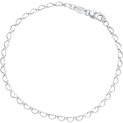 周生生PT950铂金全心手链礼物女款表白51810B