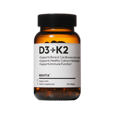 倍维他D3K2软胶囊引钙入骨促吸收