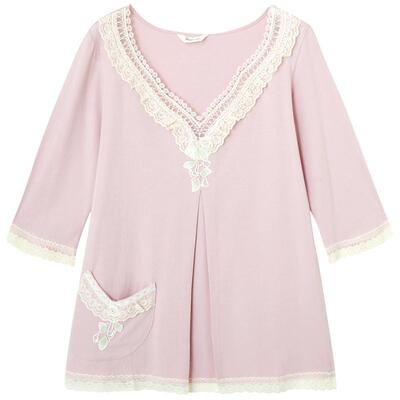 Rosemaid/罗丝美女V领镶蕾丝睡衣