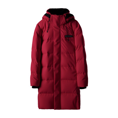 雅鹿女士中长款羽绒服泡芙新款