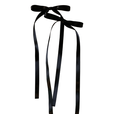 赵露思同款黑色蝴蝶结发夹发饰女