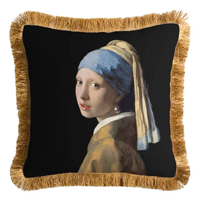 美式复古毛绒客厅轻奢流苏抱枕