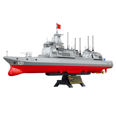 中国万吨055大型驱逐舰航空母舰军事积木适用于乐高益智拼装玩具