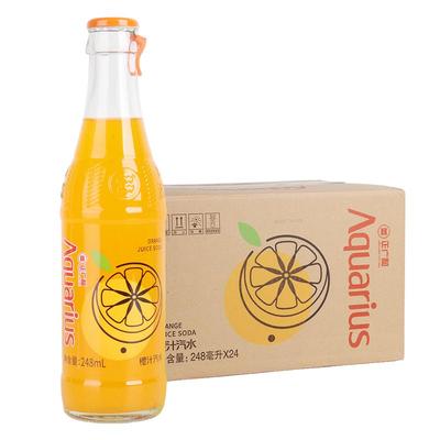 正广和橙汁汽水248ml*24瓶果汁饮料玻璃瓶碳酸饮料橘子汽水整箱