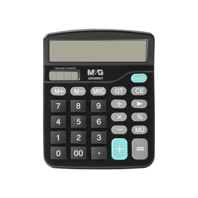 晨光计算器语音大屏幕款带双电源