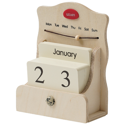 玄关奶油风万年历装饰摆件