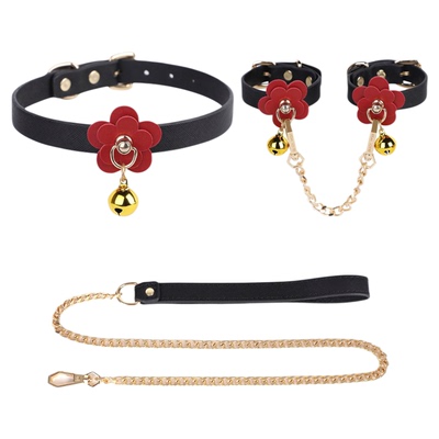 小狗日记花铃项圈手链套装