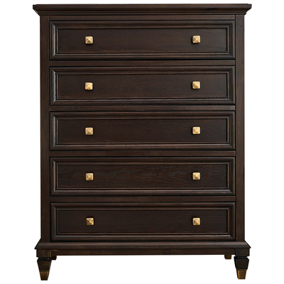 吉森木业白蜡木美式复古实木斗柜