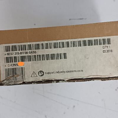 溢价-6ES7 315-6FF04-0AB0 中央处理器