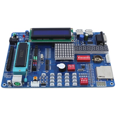 PIC16F877A开发板 PIC单片机学习板 带kit2仿真器 pic开发板套件