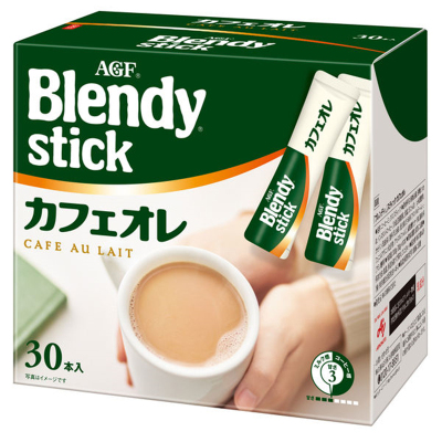 日本进口 AGF Blendy 速溶咖啡拿铁咖啡学生休闲 原味零砂糖