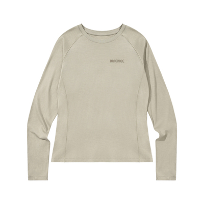 黑冰100%美利奴羊毛快干长袖T恤