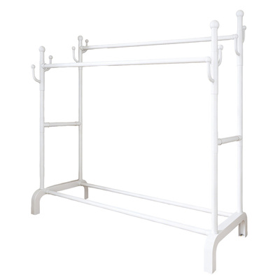 简易衣架落地卧室家用阳台晾衣架室内加粗大容量稳固挂衣架衣帽架