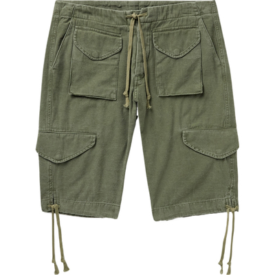 【秒杀】GREG LAUREN 春夏男经典复古锥形棉质工装短裤