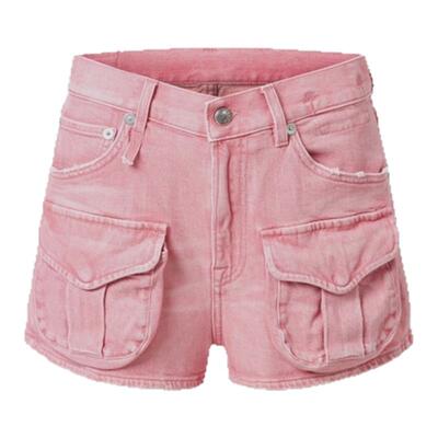 R13多口袋工装风牛仔短裤