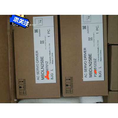 下单前咨询全新Panasonic伺服驱动器MBDLN25BE，全新