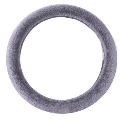 方向盘套冬季长毛绒通用汽车把套男女高级感仿兔毛冬天加热保护套