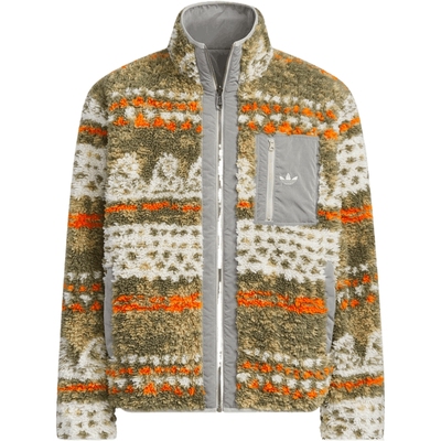 滔搏adidas阿迪达斯三叶草男子双面穿印花运动外套针织夹克KC0106