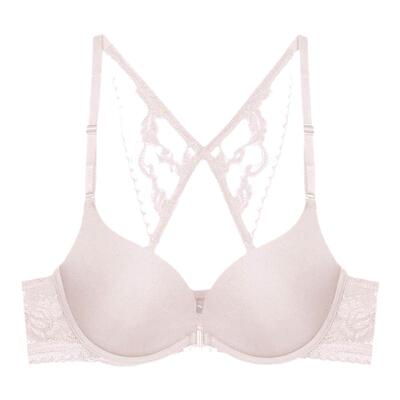 EVES TEMPTATION夏娃的诱惑前扣聚拢光面无痕蕾丝美背文胸7539134