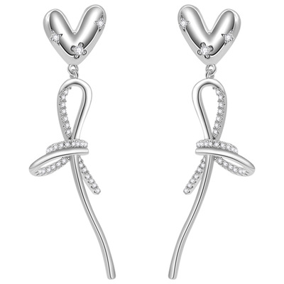 STANDii爱心打结耳环气质甜美