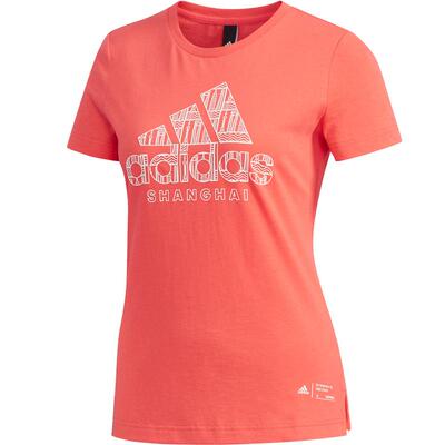 阿迪达斯女士圆领运动T恤