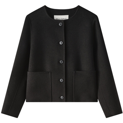 Marc O'Polo/MOP冬季新款品质小香风双面呢短外套羊毛呢夹克女