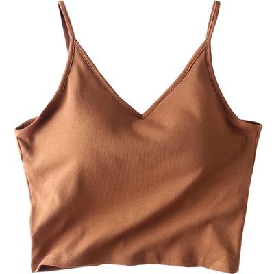 美背露脐短款外穿纯棉小吊带