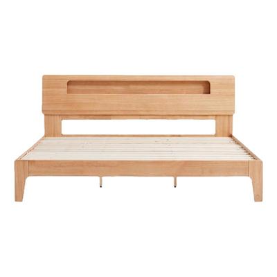 林氏家居全实木双人床北欧简约