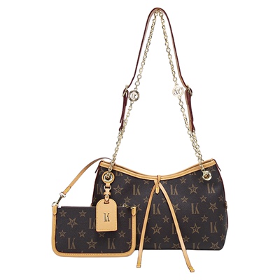 老花链条包大容量单肩腋下包