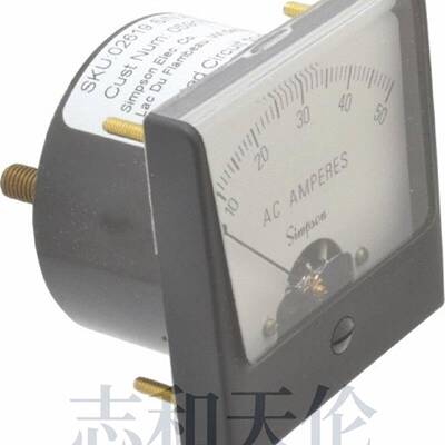 配件02619 Simpson Electric Analog AC Ammeter Panel Meter议价