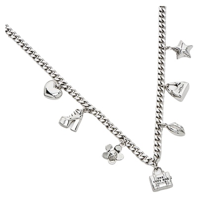 【新增折扣】MARC JACOBS/莫杰 NECKLACE 金属迷你图标项链首饰