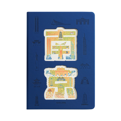 勃尊定制镂空城市地名地标集章本