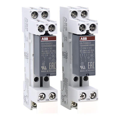 ABB继电器薄款CR-P024DC230AC