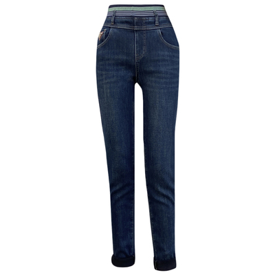 加厚绒保暖弹力显瘦女牛仔铅笔裤