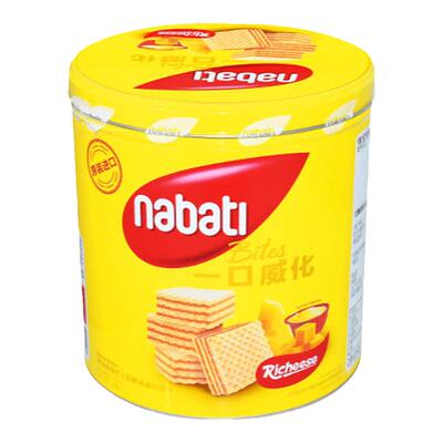丽芝士纳宝帝威化饼干300g铁罐装