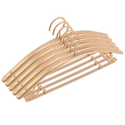 太空铝合金无痕防肩角挂衣架