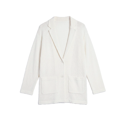 WITTYFOX和纸纱V领针织西装套装