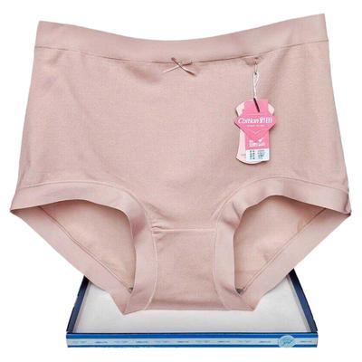 内裤彩田纯色高腰石墨烯裆全棉女