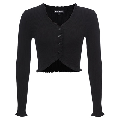 VeroModaV领短款针织衫