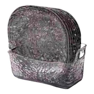 轻奢简约冰川纹家用吐骨碟餐桌