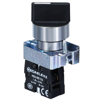 二档旋钮按钮开关自锁旋转转换