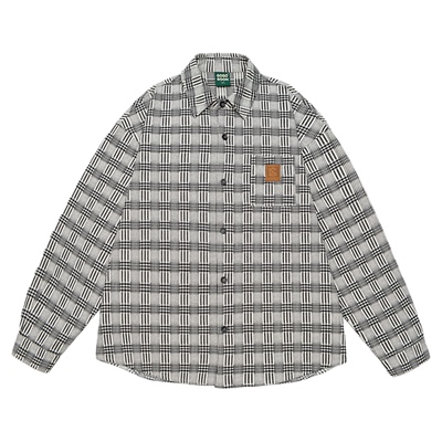 GOGOSOON格子衬衫男280g新款春秋休闲廓形外套青少年宽松复古Q